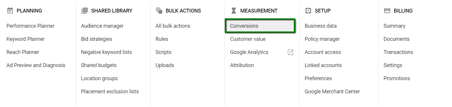 Google AdWords Conversion Tracking with Multiple Events