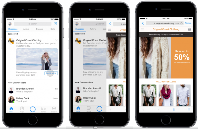 An Introduction to Facebook Messenger Home Screen Ads - Metric Theory