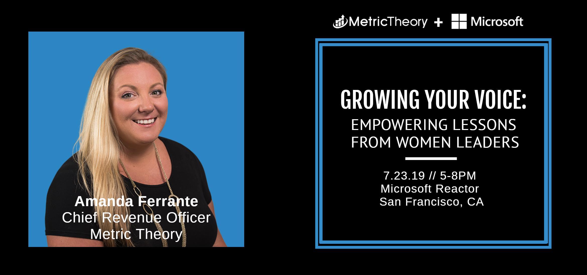 An Interview with Amanda Ferrante, Metric Theory’s New Chief Revenue ...