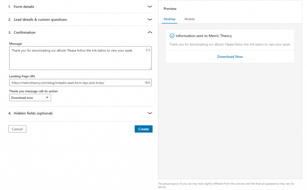 LinkedIn Lead Gen Form Tips and Tricks