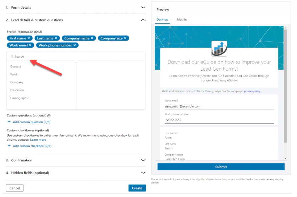 LinkedIn Lead Gen Form Tips and Tricks