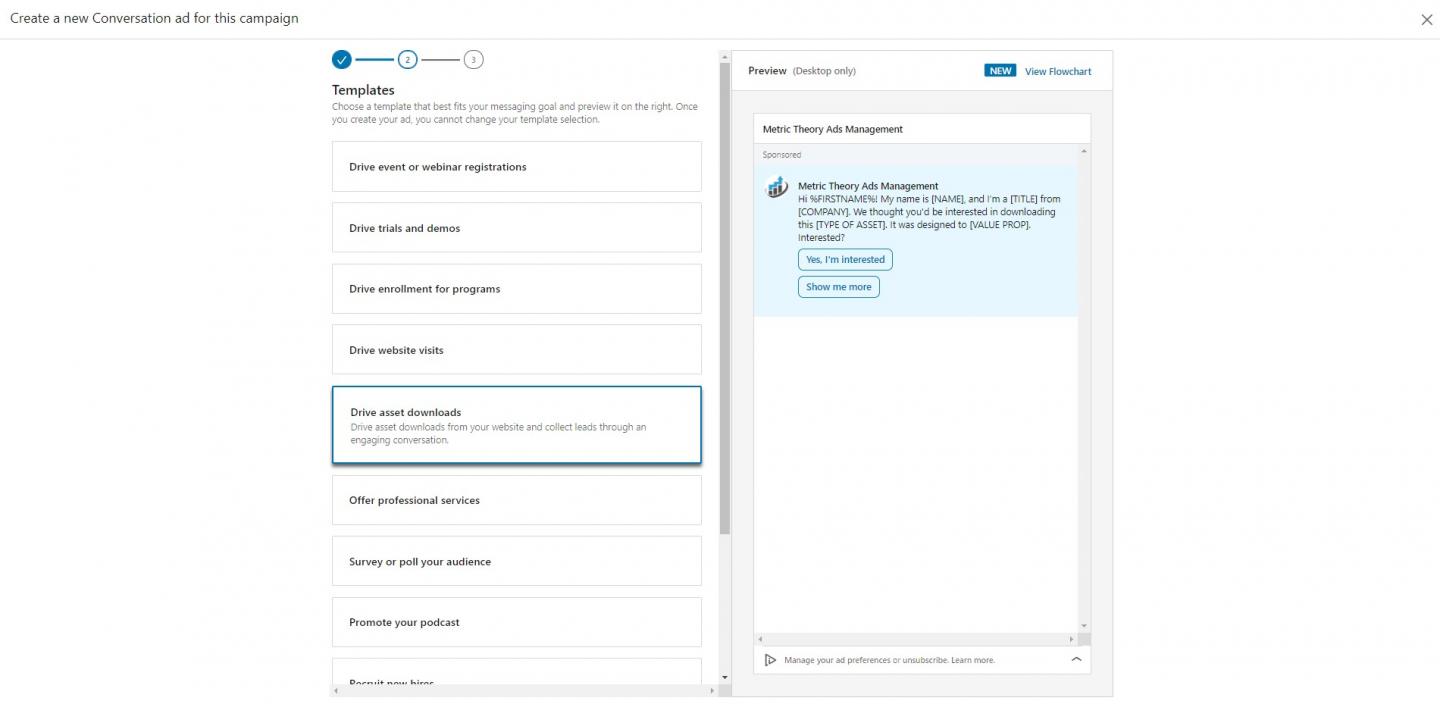 Driving Direct Response with LinkedIn Conversation Ads - Metric Theory