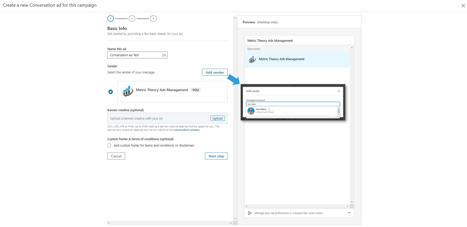 Driving Direct Response with LinkedIn Conversation Ads - Metric Theory